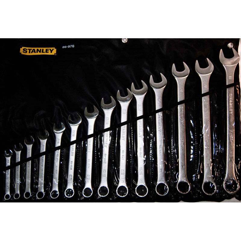 Juego de Llaves Mixtas 14 Pcs, Pulg. -STANLEY- | Herramientas Cevallos